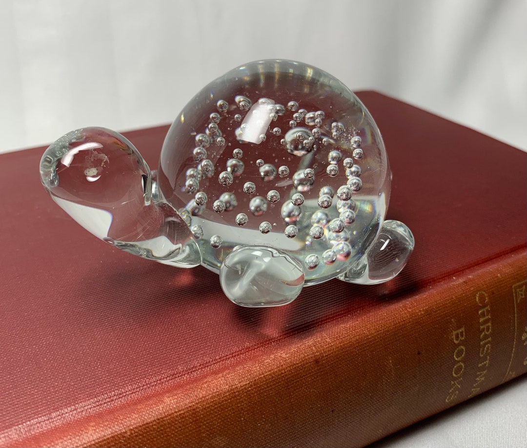 Glass Turtle Paperweight - Etsy