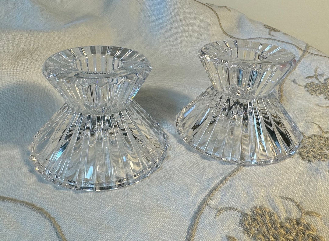 Mikasa Diamond Fire Candlestick Holder, Set of 2 - Etsy