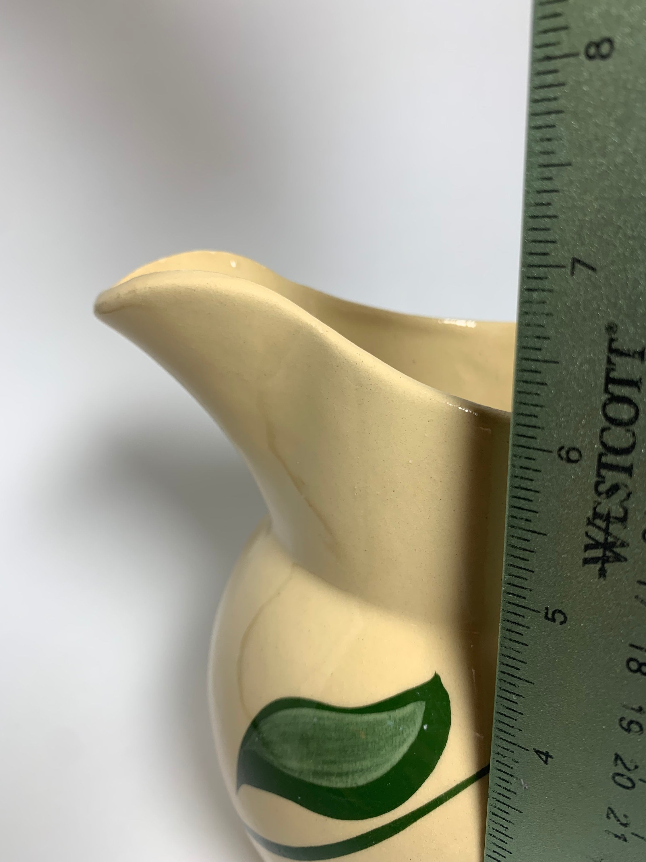 Vintage Wyatt Pottery Apple Pitcher - Etsy