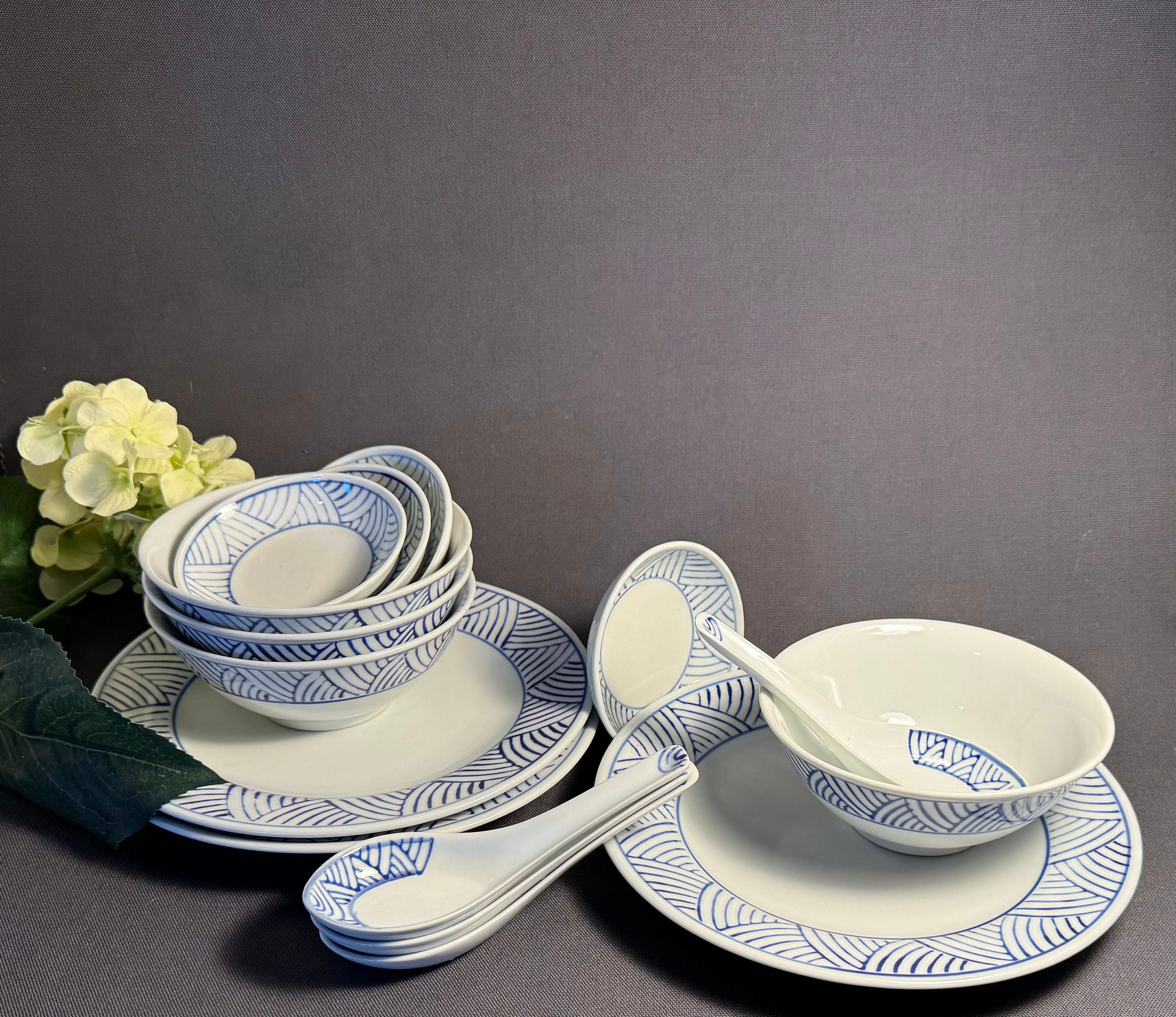 Vintage Himark Mandarin 1987 Asian Dinnerware Set - Etsy