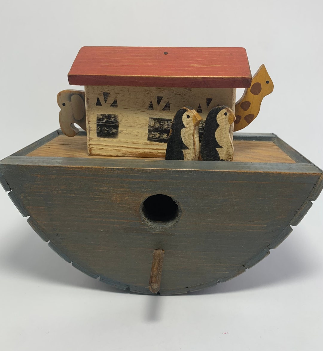 Wooden Noahs Ark Birdhouse - Etsy