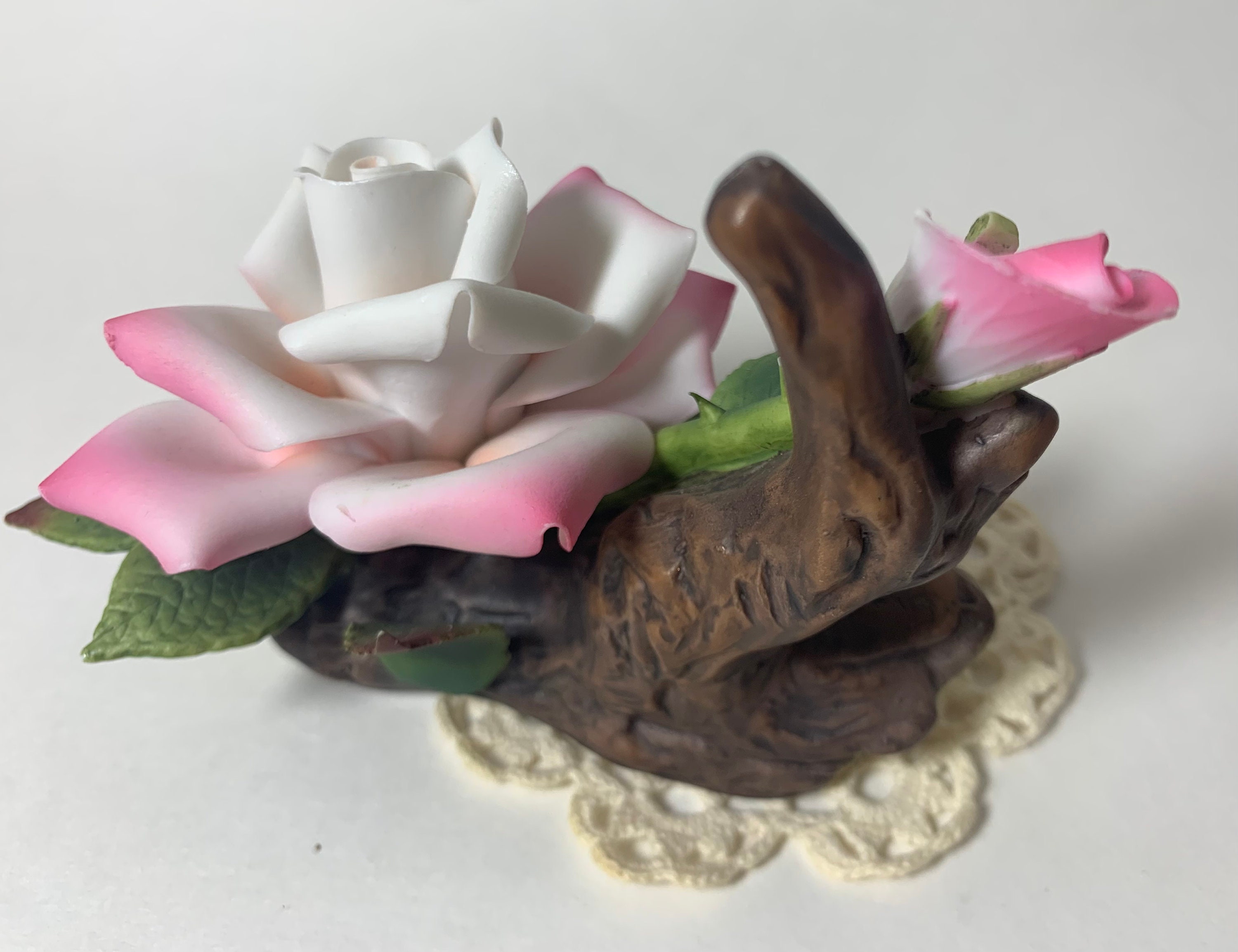 Lefton Pink Rose Figurine - Etsy