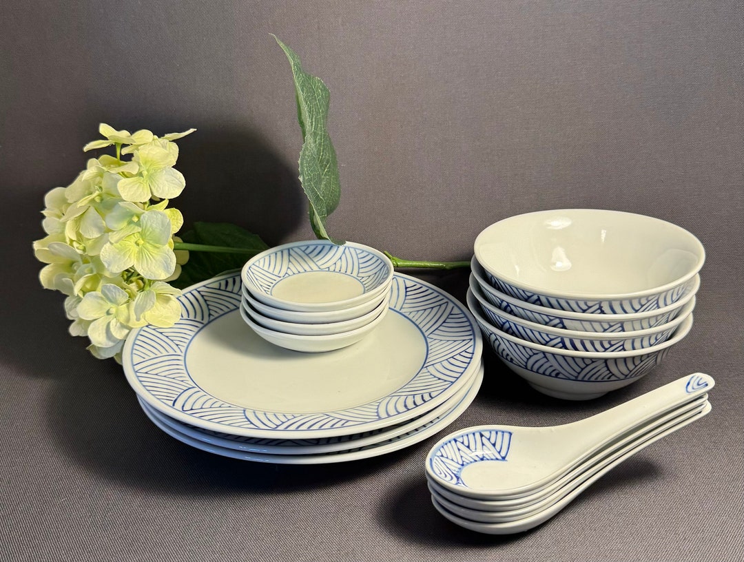 Vintage Himark Mandarin 1987 Asian Dinnerware Set - Etsy