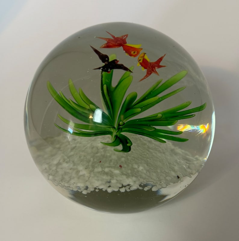 Clear Glass Paperweight - Etsy