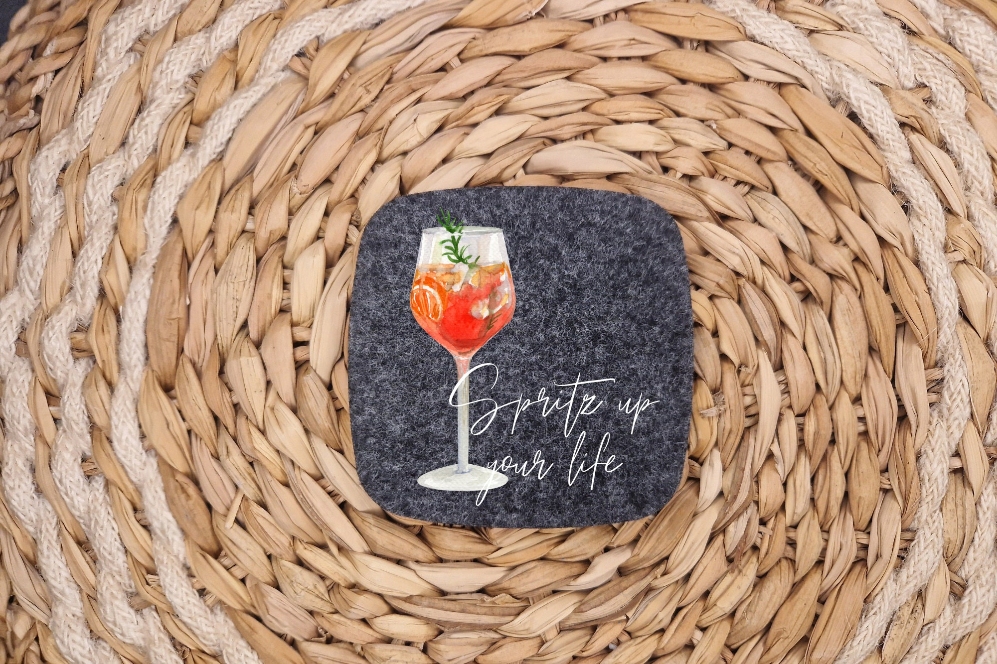 High Quality Felt Coaster Aperol Spritz - Etsy