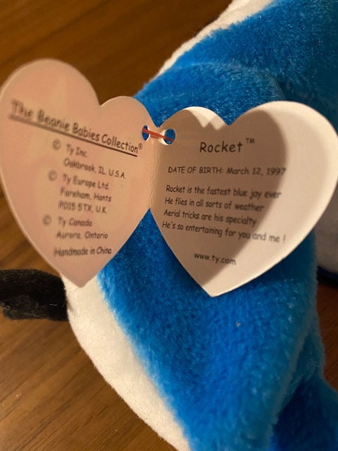 TY Rocket Beanie Baby RARE - Etsy