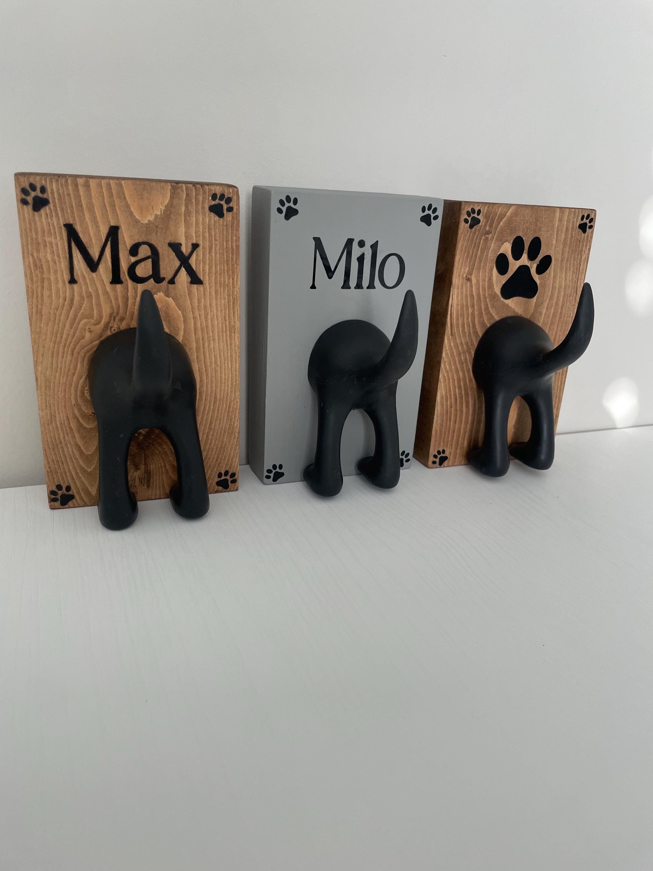 Personalized Dog Lead Hook, Wooden Dog Tail Holder - Etsy UK