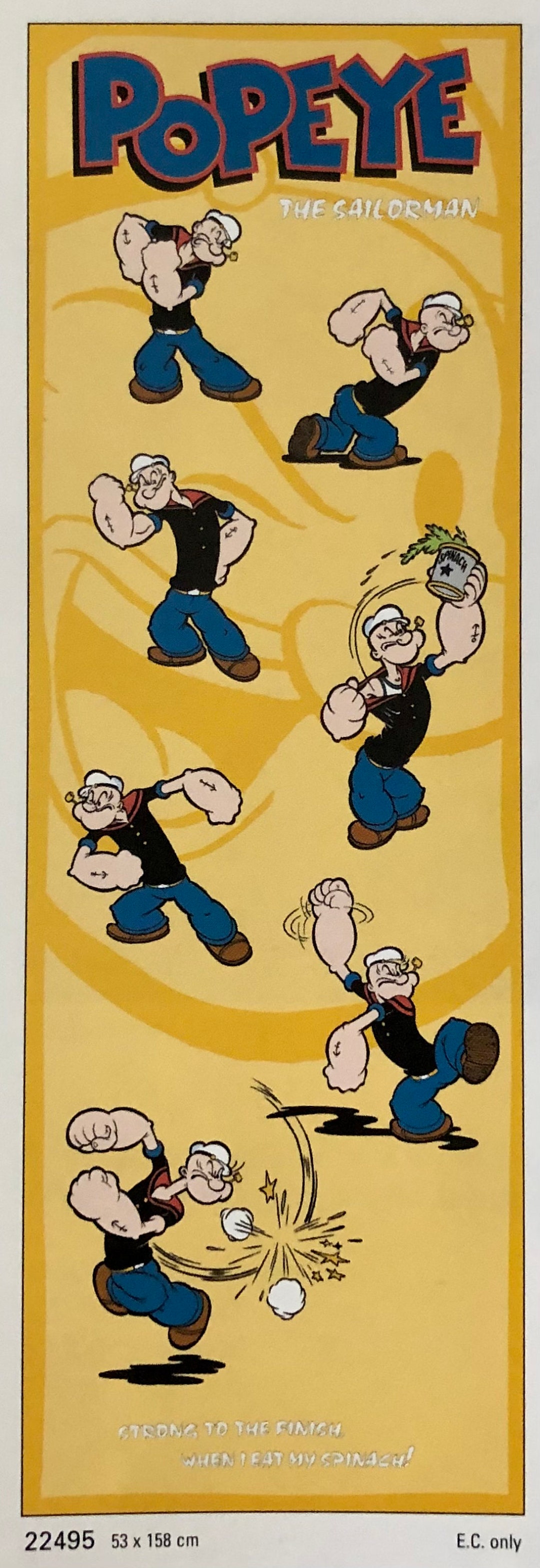 Verkerke Penant Poster Door Poster Popeye Sailor Sailor Cult 90s 53 Cm ...