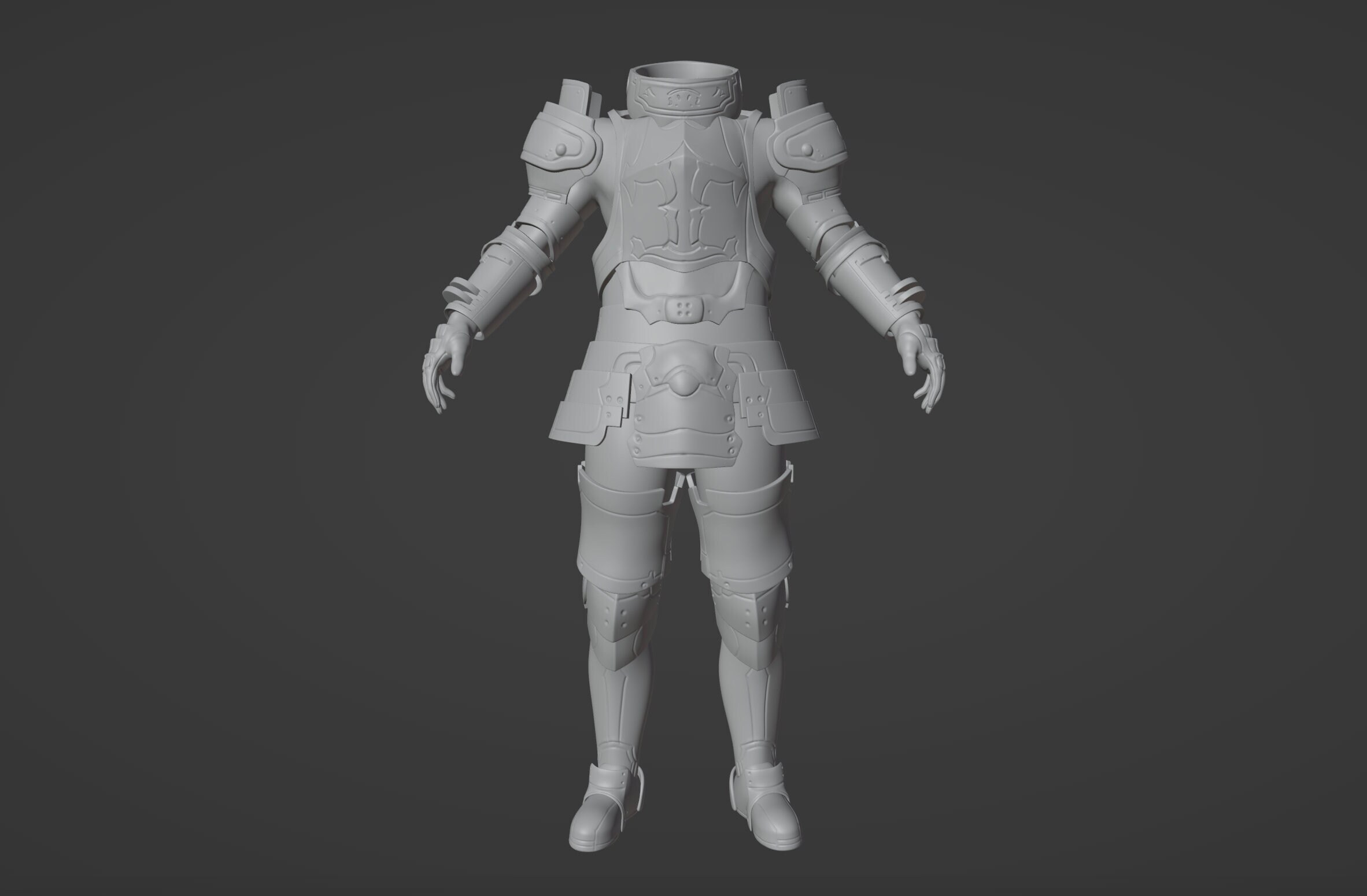 Final Fantasy XIV Heavy Wolfram Armor Set 3D Model for Printing - Etsy