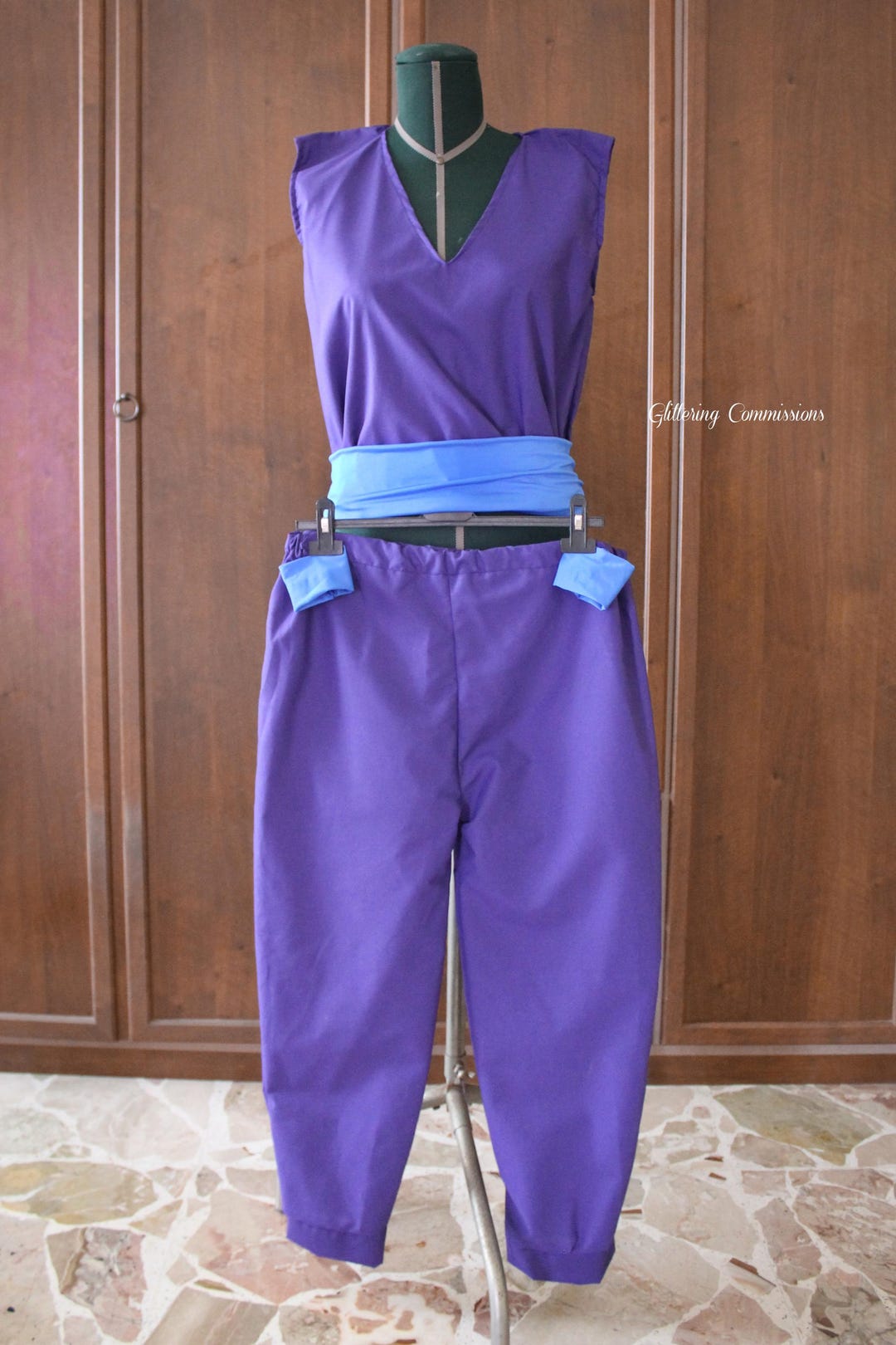 Gohan Cosplay Costume | Dragon Ball Z Small Outfit | Custom Purple Vest ...