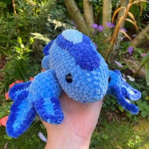 Blue Water Dragon Crochet Pattern, Crochet Animals, Amigurumi Pattern ...