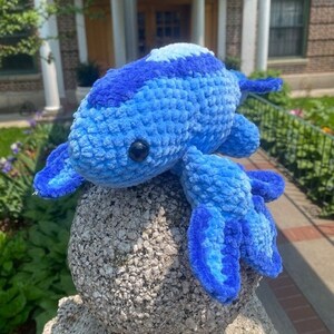 Blue Water Dragon Crochet Pattern, Crochet Animals, Amigurumi Pattern ...