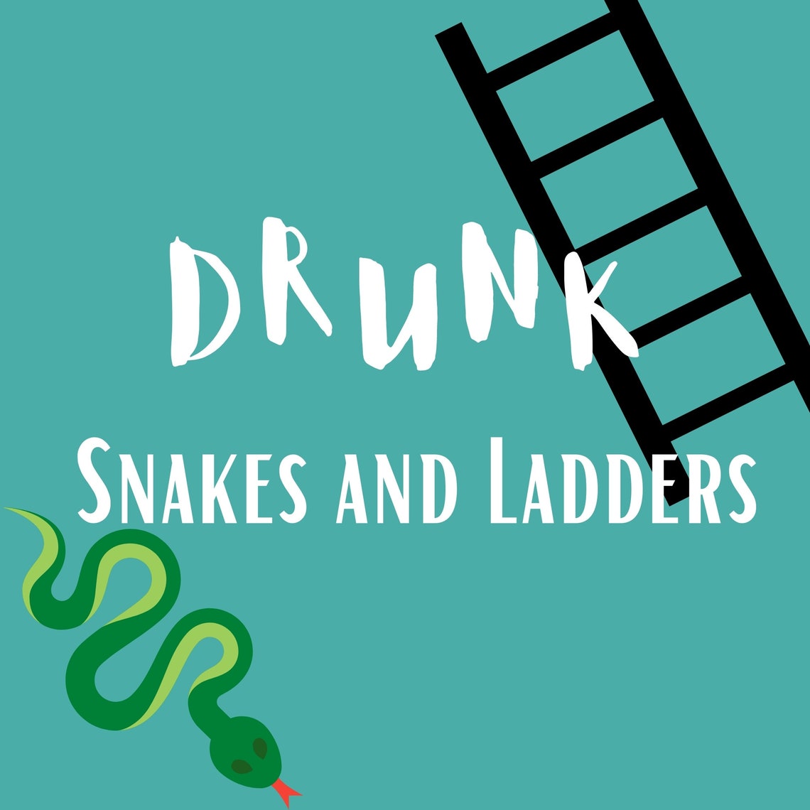 Drunk Snakes and Ladders Great for Parties, Pre-games and Bachelorette ...
