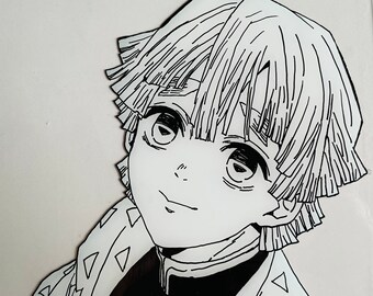 Custom Manga Glass Panel Painting - Etsy