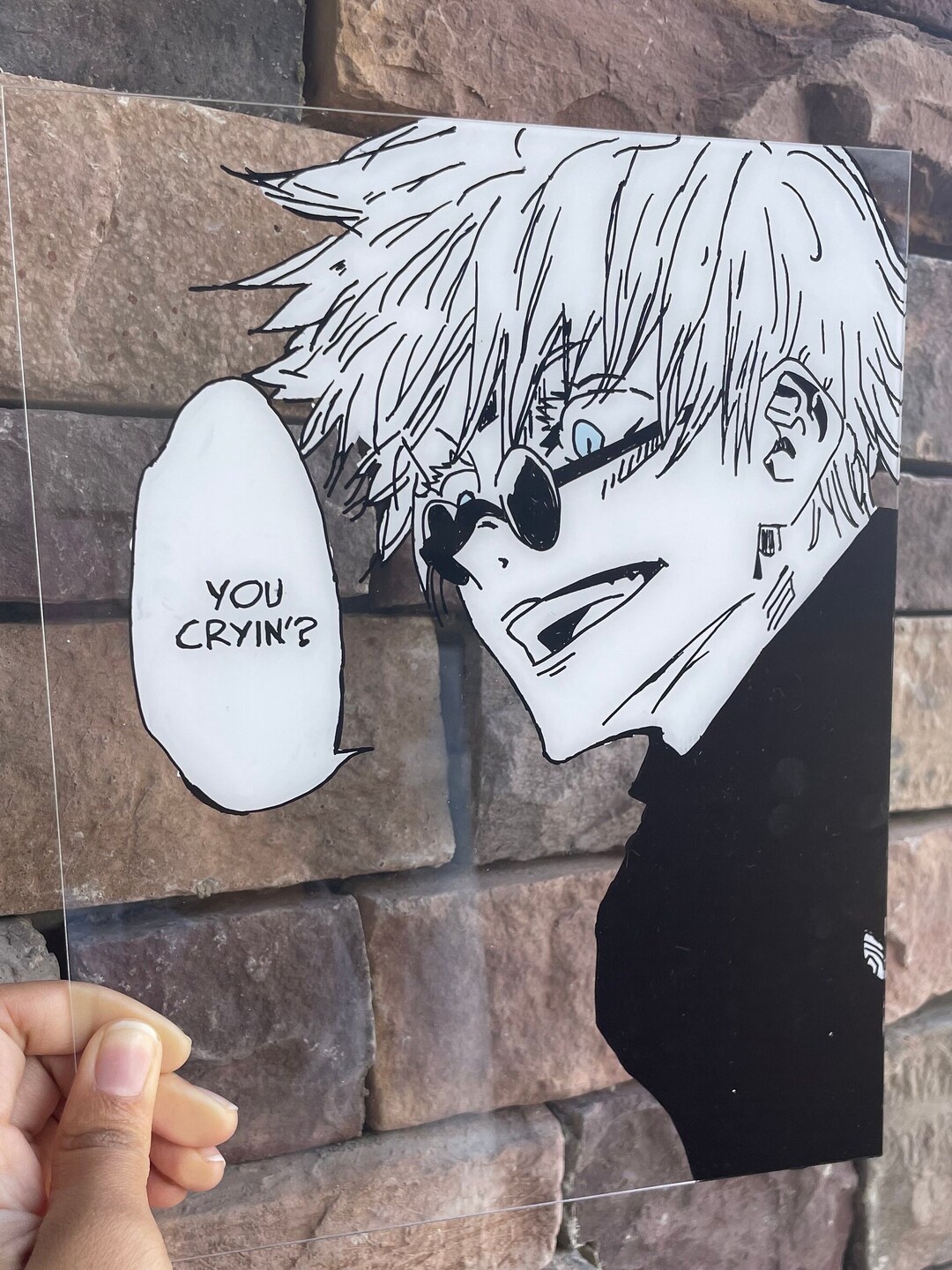Manga Glass Plexiglass Painting, Pretty Boy Sorcerer - Etsy