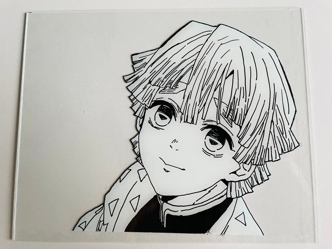 Manga Glass Painting, Lightning Boy - Etsy