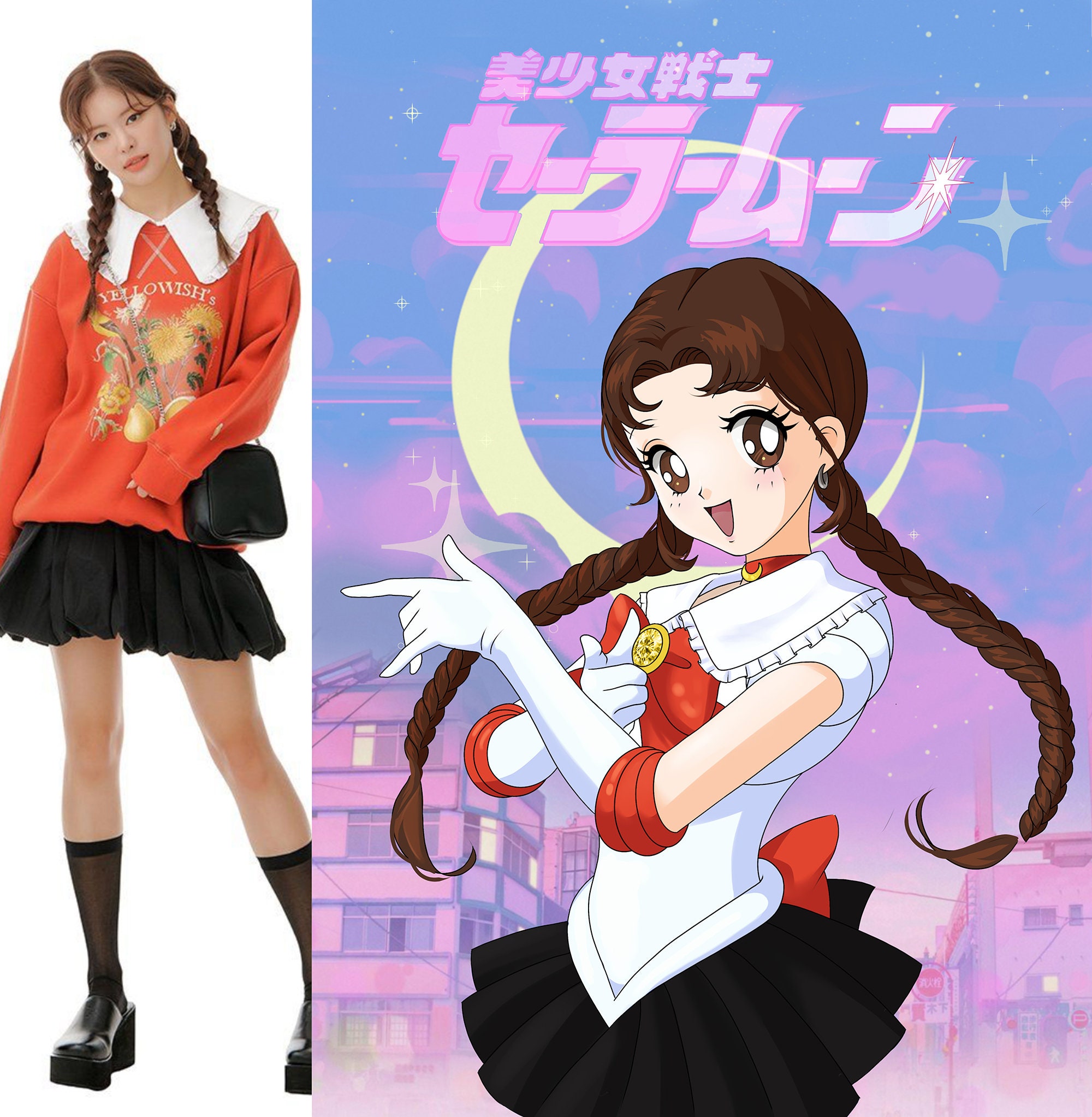 Custom Sailor Moon Art / Personalised Sailor Moon Portrait - Etsy