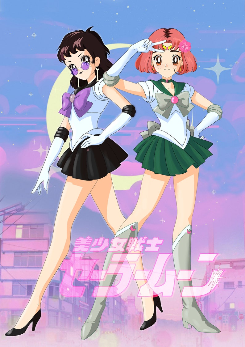 Personalised Sailor Moon Portrait / Custom Sailor Moon Art | Etsy