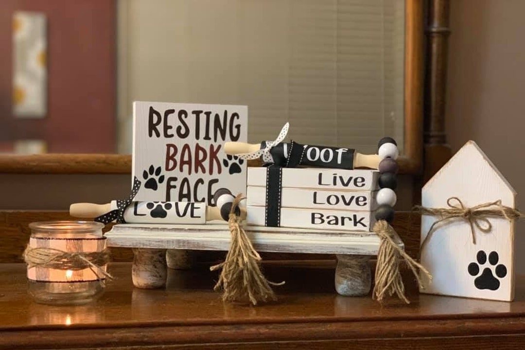 Dog Tiered Tray Decor - Etsy