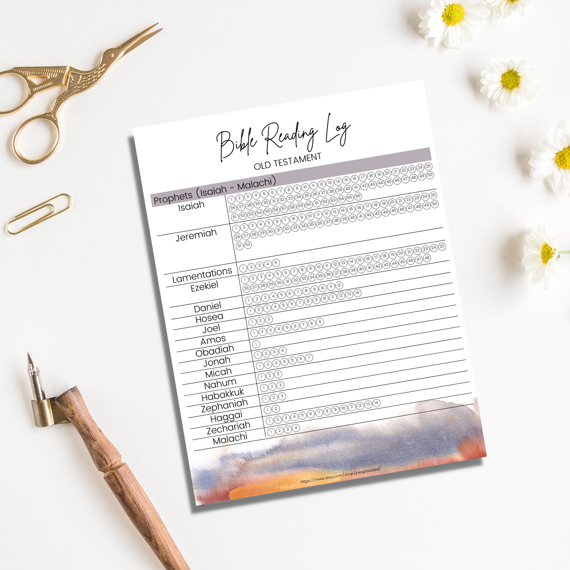 Bible Reading Log Printable 8.5x11 Printable Bible Reading Tracker - Etsy