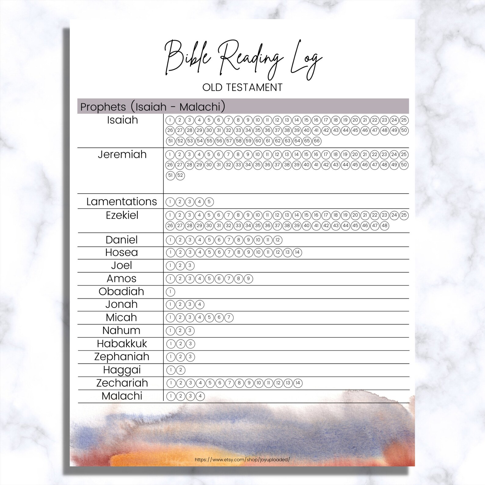 Bible Reading Log Printable 8.5x11 Printable Bible Reading Tracker - Etsy