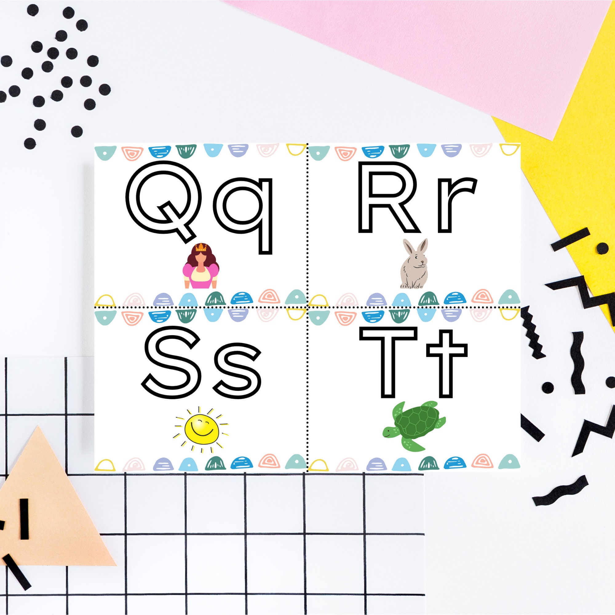 Preschool Alphabet Flash Cards Digital Printable for Kids | ABC ...