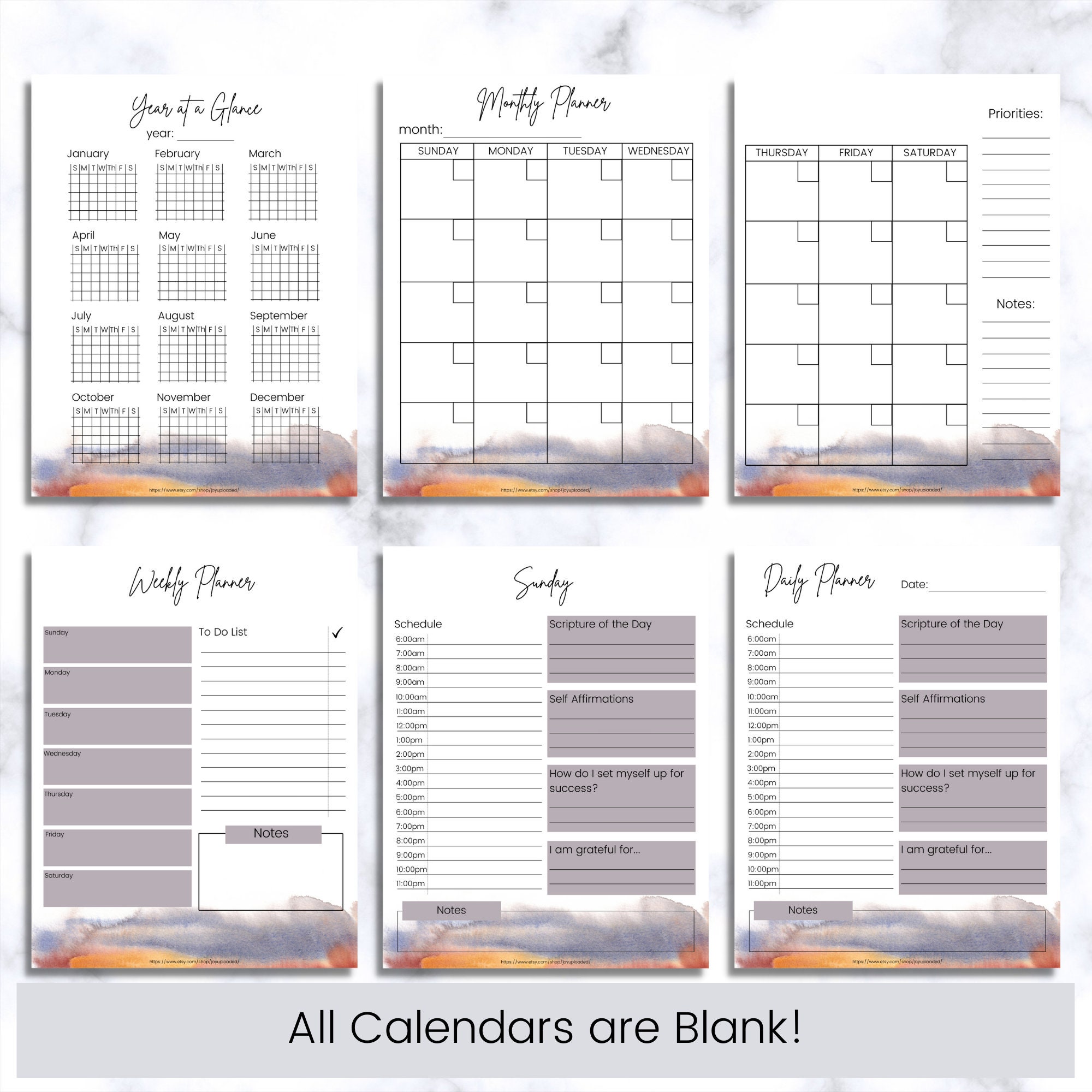 Mini Faith Planner Printable | 8.5x11 Printable Faith Journal - Etsy