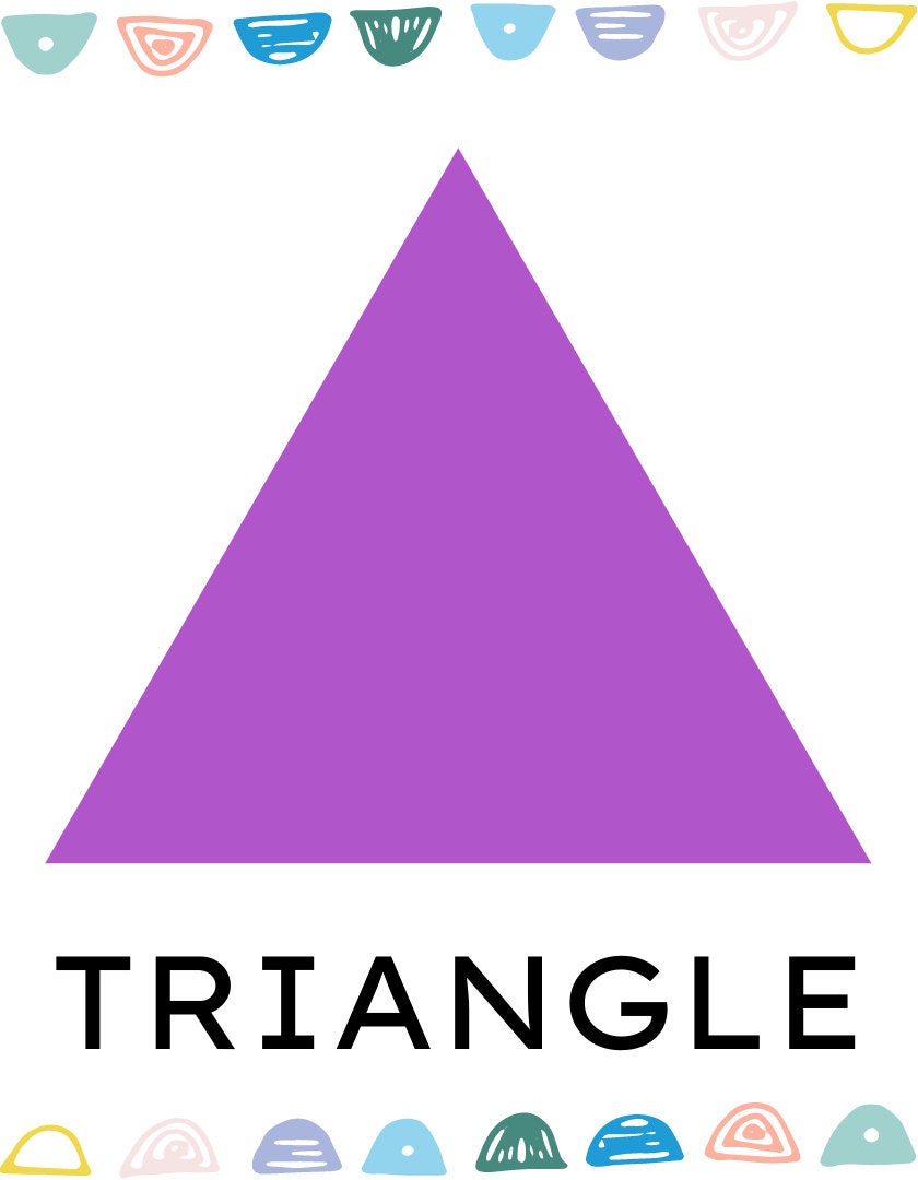 Preschool Shapes Printable Flash Cards Digital Printables for Kids ...