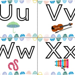 Preschool Alphabet Flash Cards Digital Printable for Kids | ABC ...