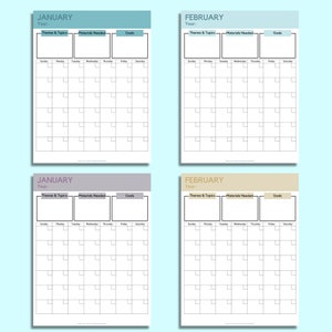 Printable Homeschool Planner | 8.5x11 Digital Download Homeschooling ...