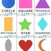Preschool Shapes Printable Flash Cards Digital Printables for - Etsy