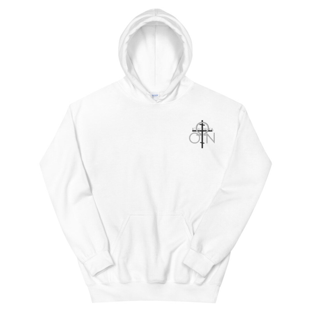 Orthodox Christogram Cross ΟΩΝ Embroidered 5050 Hoodie - Etsy