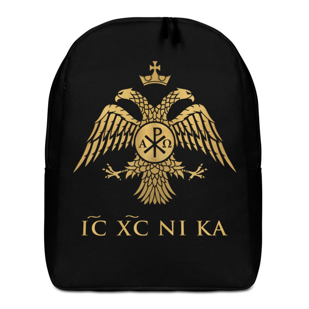 ICXCNIKA Orthodox Byzantine Eagle Backpack | Christogram Design - Etsy