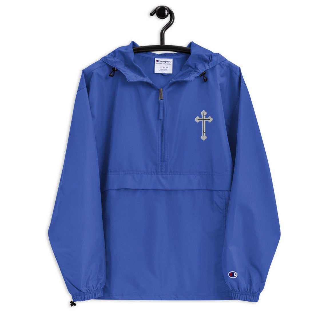 ORTHODOX CROSS Embroidered Champion Packable Jacket - Etsy