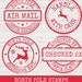 Santa Stamp SVG Bundle, North Pole Svg Bundle, Christmas Stamp Svg ...