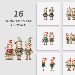 15+ Elf Christmas Clipart Bundle, Christmas Clipart, Holiday Elf ...