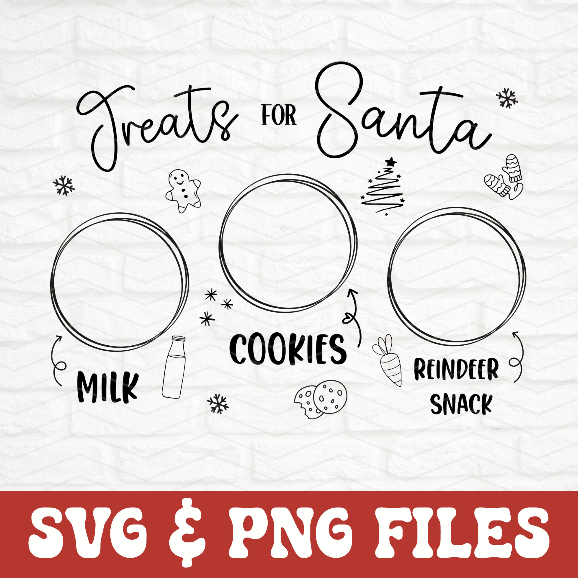 Santa Cookie Tray Svg