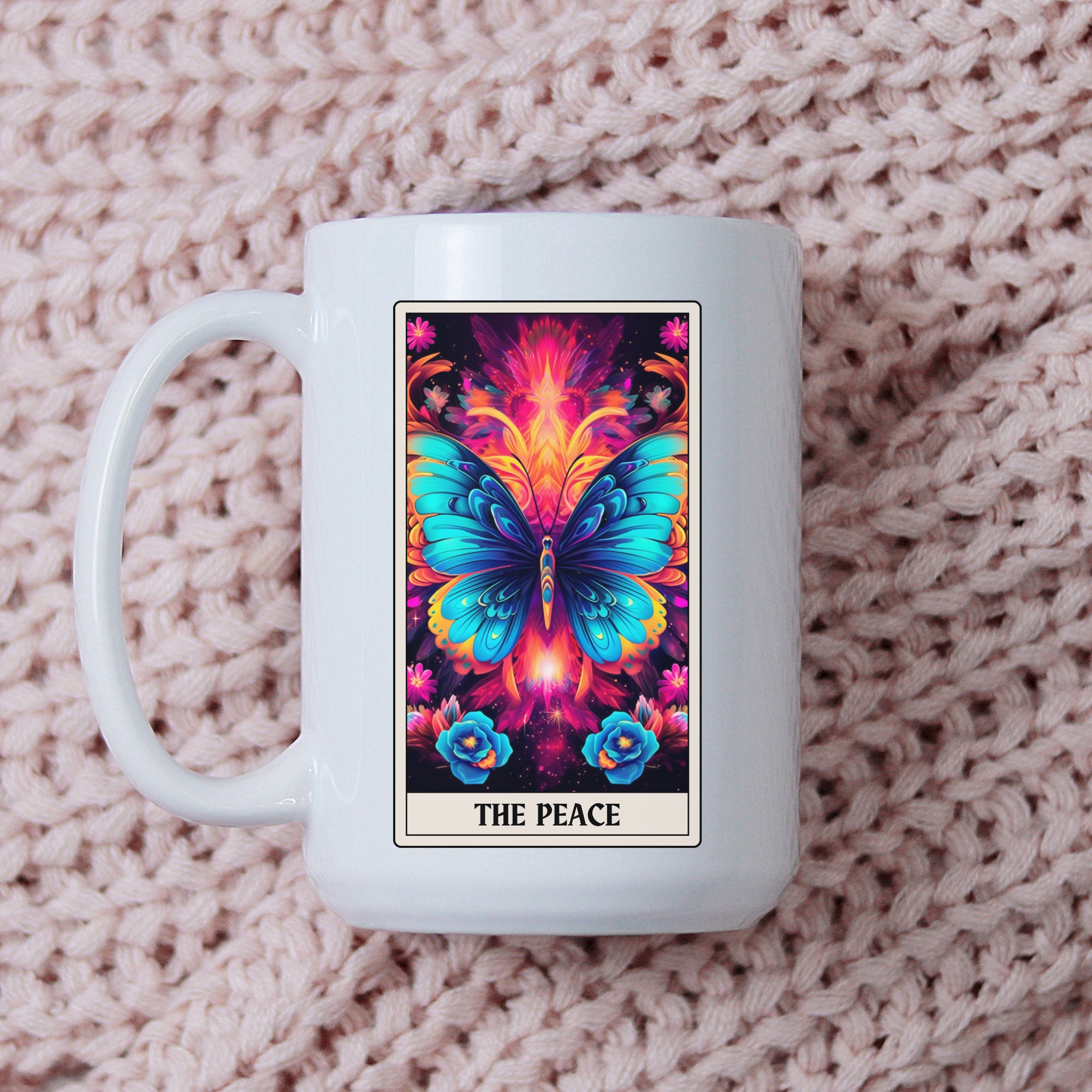 The Peace Tarot Card PNG, Meditation Tarot Card PNG, Butterfly Tarot ...