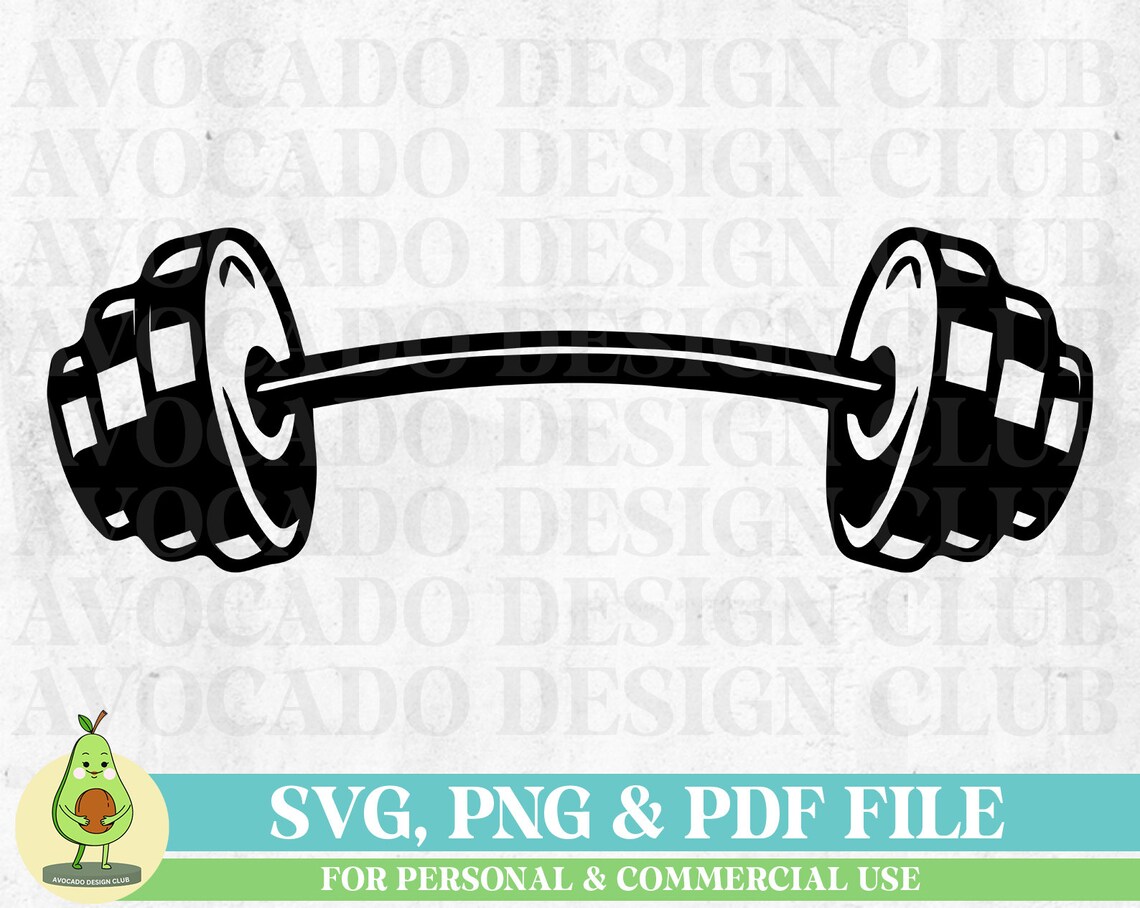 Dumbell SVG Barbell Svg Weight Lifting SVG Gym Equipment - Etsy