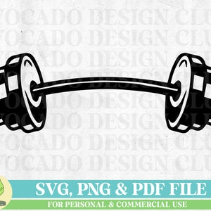 Dumbell SVG, Barbell Svg, Weight Lifting SVG, Gym Equipment Svg Cut ...