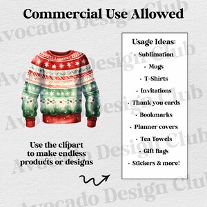 Christmas Sweater Clipart, Ugly Christmas Sweater PNG, Christmas ...