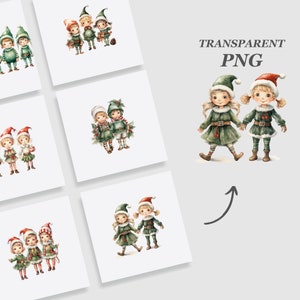 15+ Elf Christmas Clipart Bundle, Christmas Clipart, Holiday Elf ...