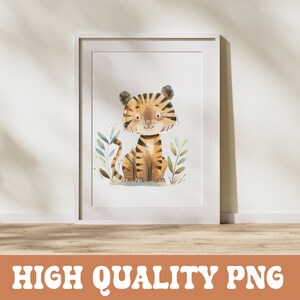 Cute Safari Animal Clipart Bundle, Nursery Wall Art, Boho Animal ...