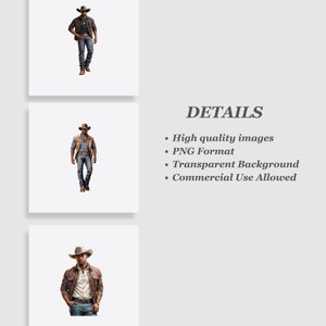 African American Cowboy, Black Cowboy Clipart Bundle, African American ...