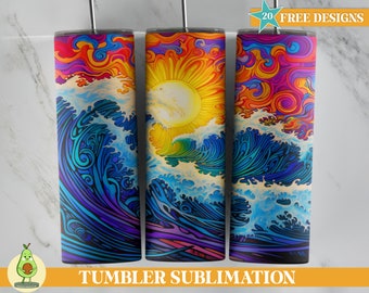 Sublimation Sunset Tumbler Wrap - Etsy