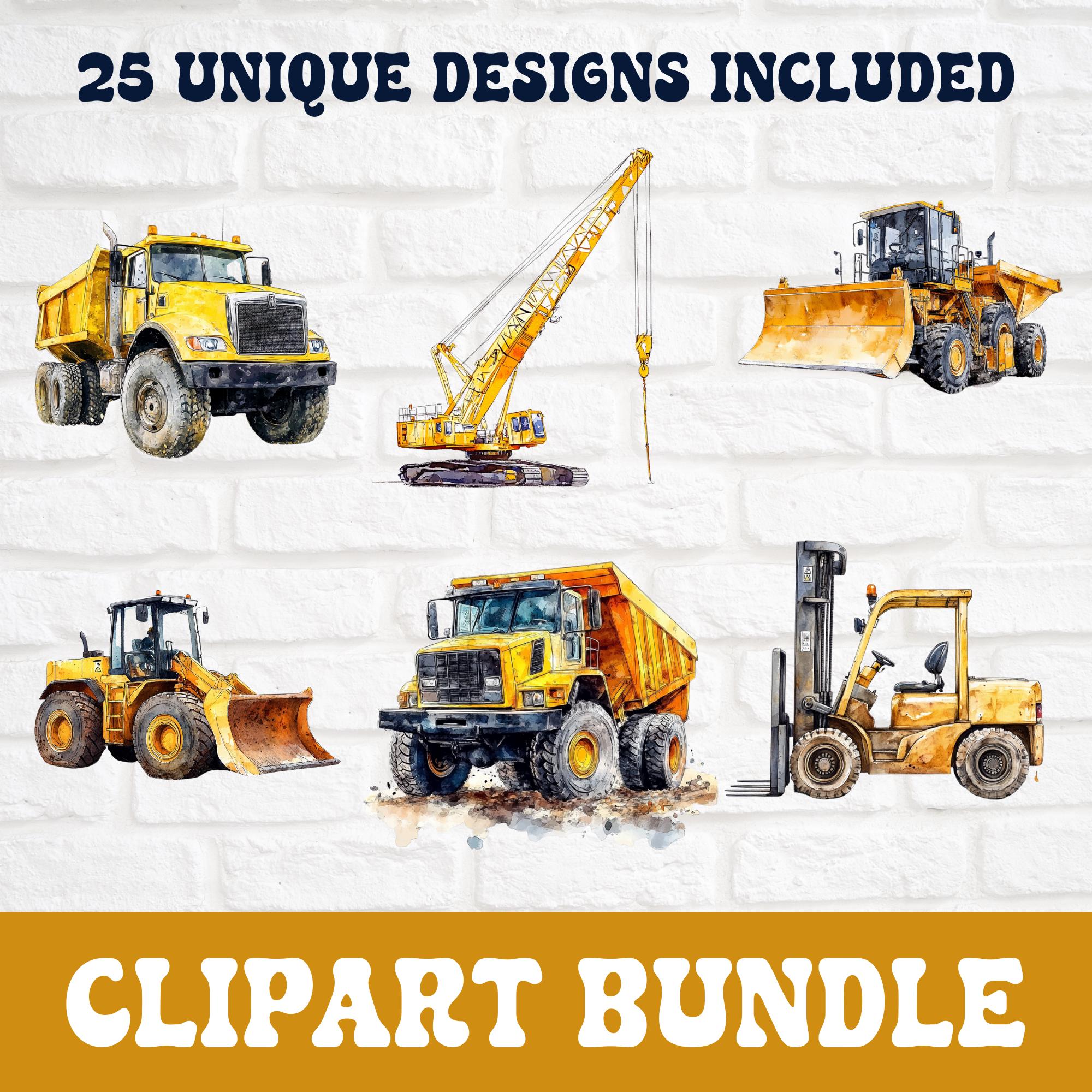 Construction Vehicle Clipart, Dump Truck Clipart, Forklift Clipart ...