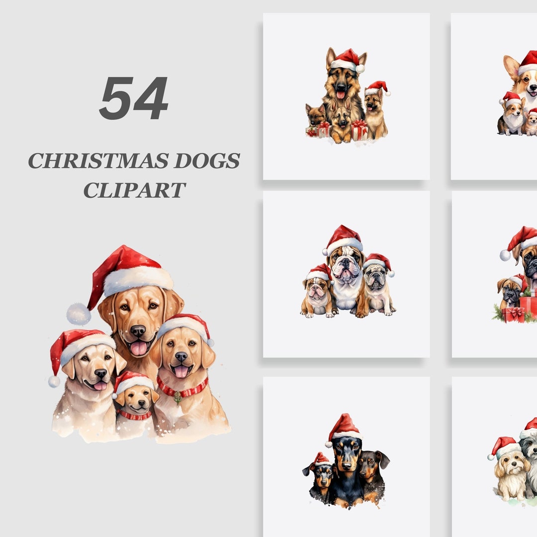 Christmas Dog PNG, Christmas Dog Clipart, Dog Clipart, Dog Christmas ...