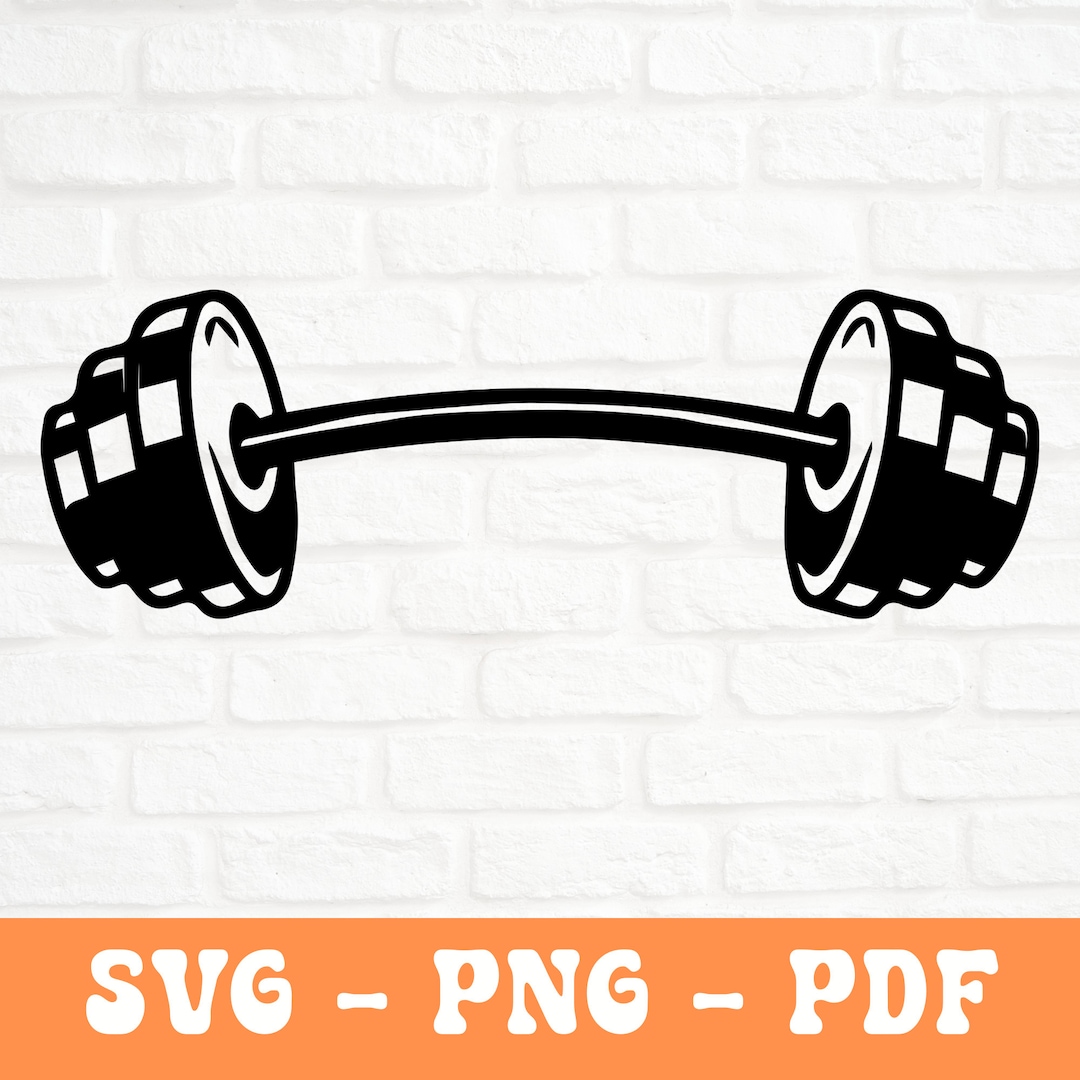 Dumbell SVG, Barbell Svg, Weight Lifting SVG, Gym Equipment Svg Cut ...