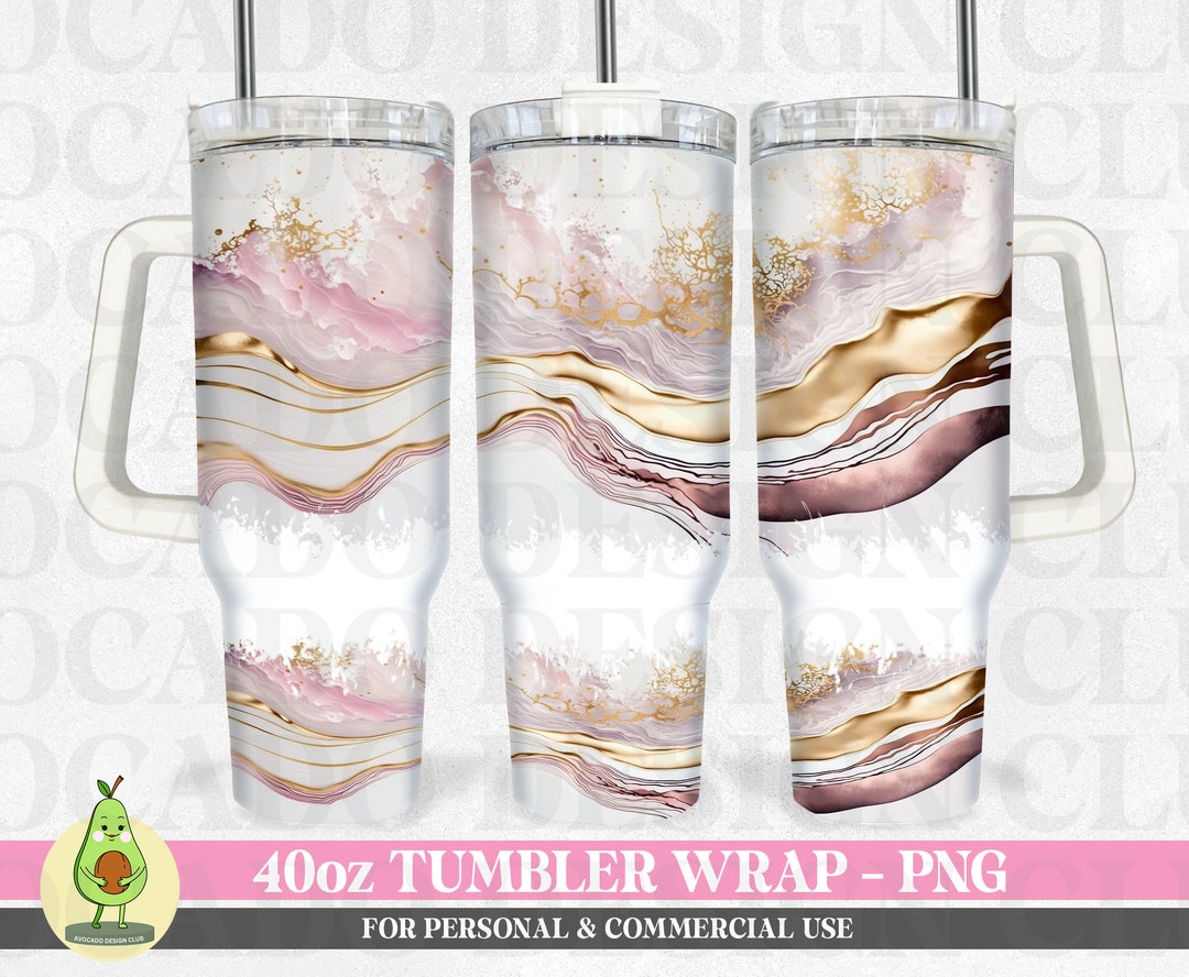 40oz Pink Sublimation Design, 40oz Skinny Tumbler Sublimation Design ...