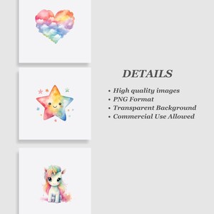 Unicorn Birthday Party Clipart, Cute Unicorn Clipart Bundle, Magic ...